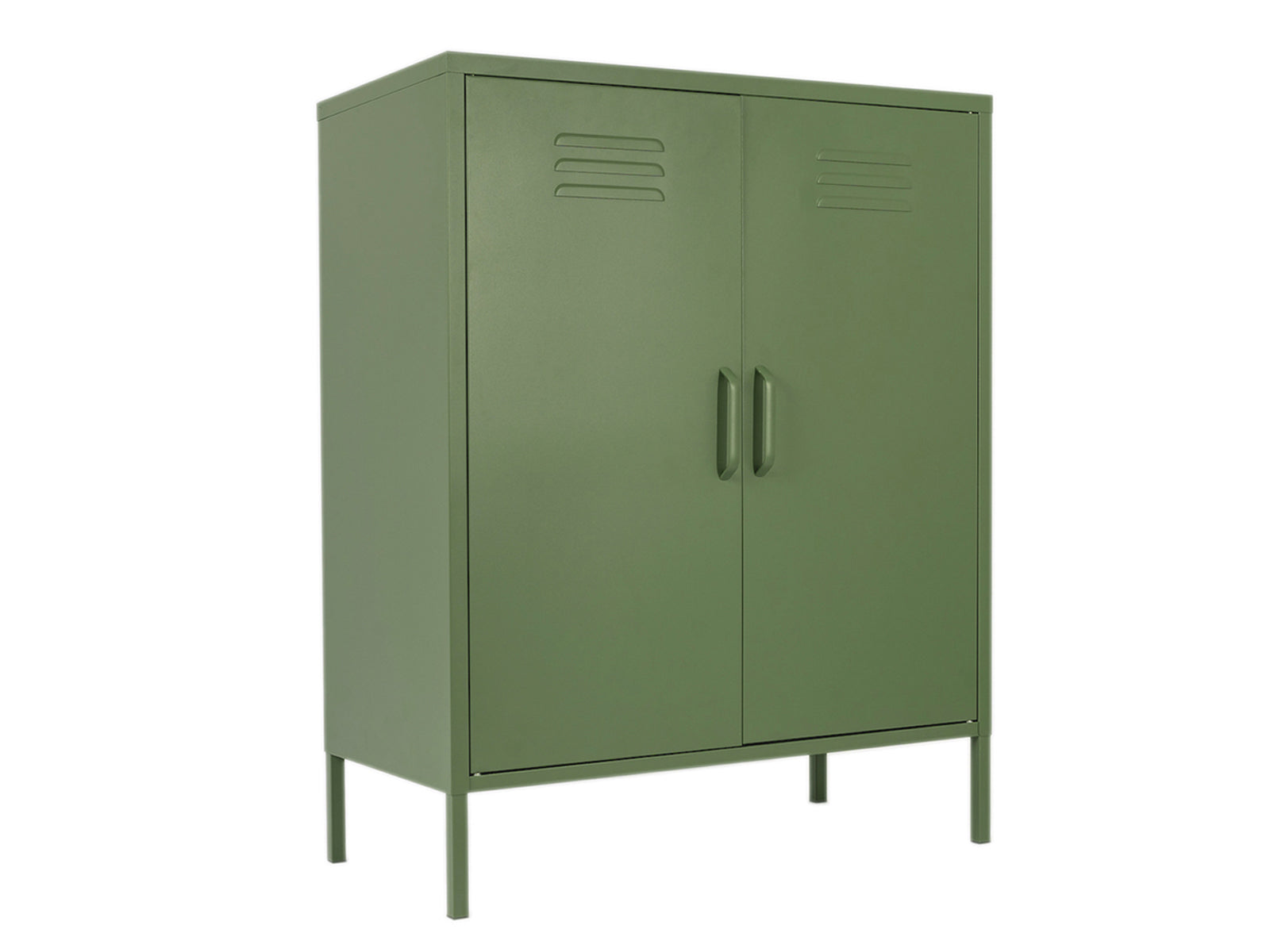 MaximaVida metalen lockerkast Finn 80 x 40 x 102 cm olijfgroen - 2 sch ...