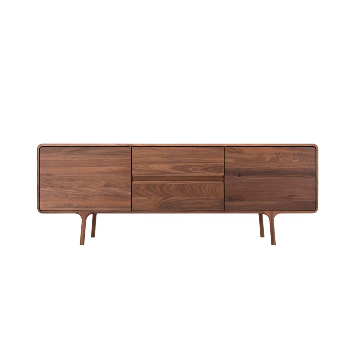 Gazzda Fawn Sideboard Houten Dressoir Walnut - 180 x 45 cm – vtwonen shop
