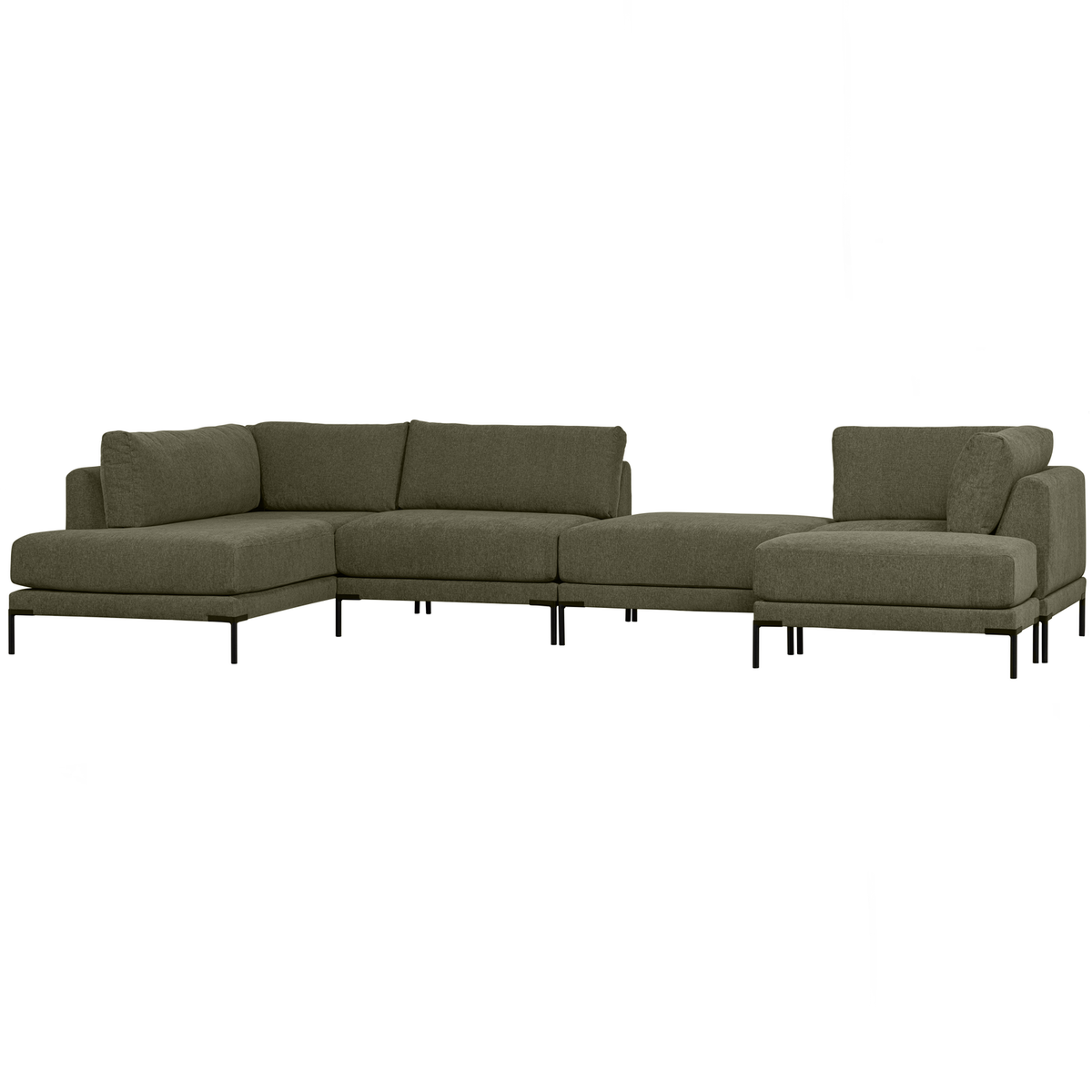 vtwonen lounge bank element links Couple - Polyester - Warm Groen - 89