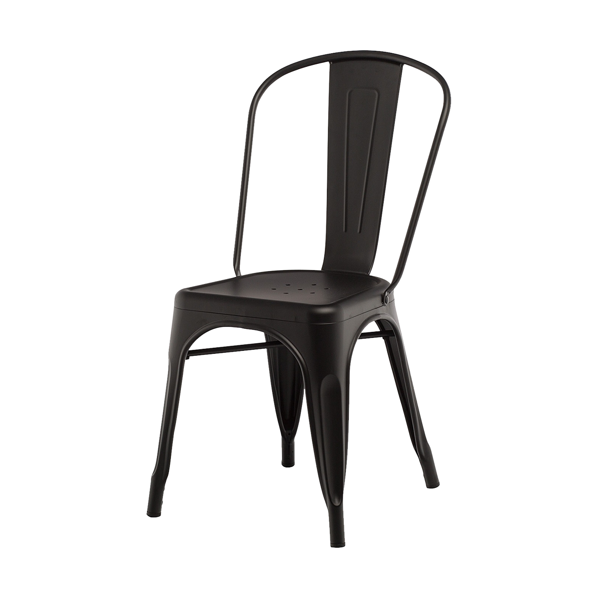Legend Metalen eetkamerstoel mat zwart – vtwonen shop