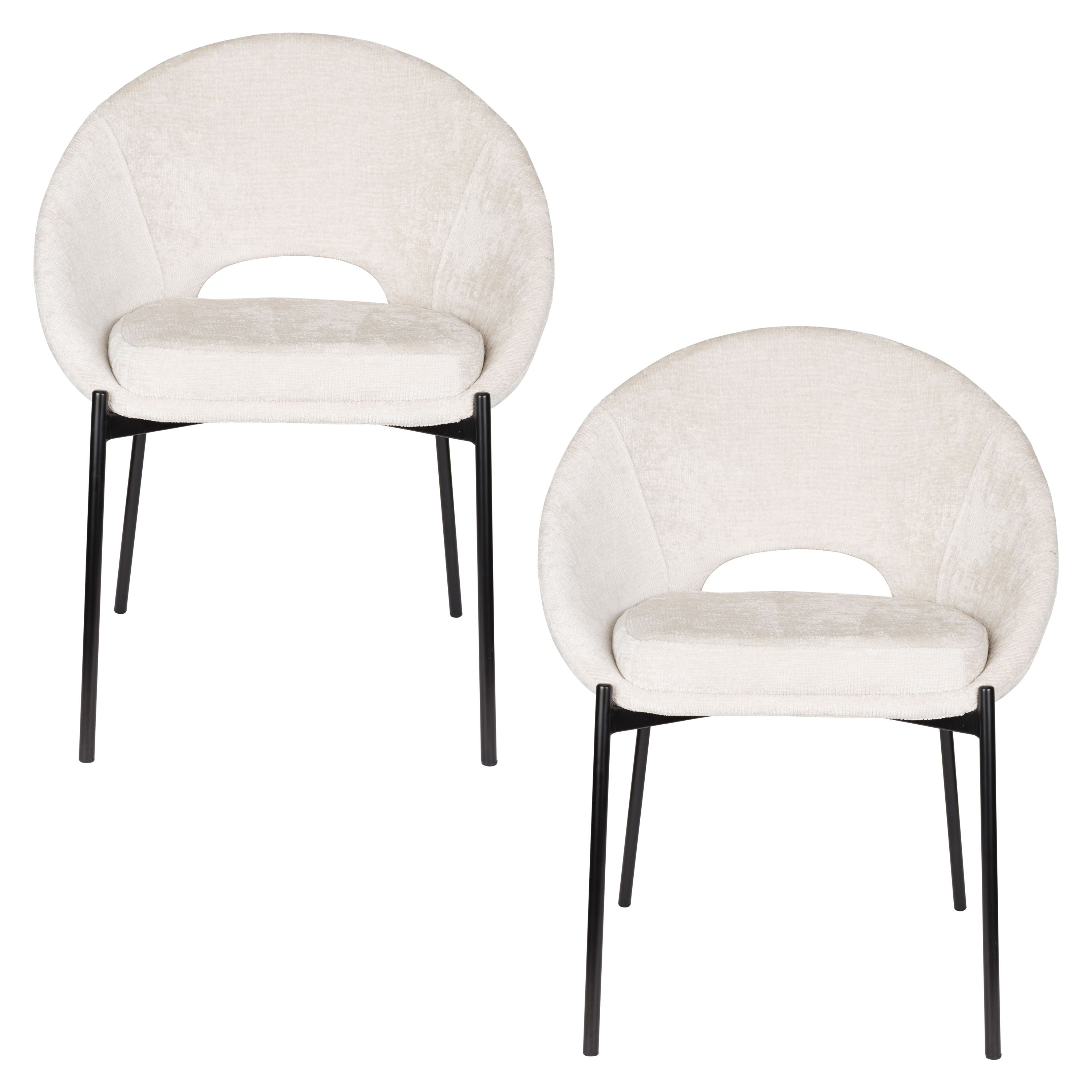 Housecraft Living Dando Eetkamerstoelen Off White - Set van 2 – vtwonen ...