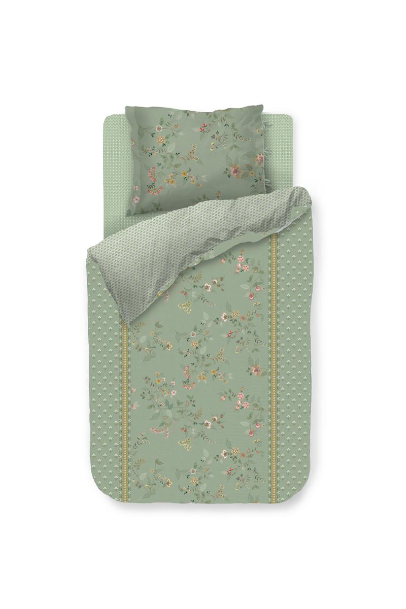 Pip Studio kussensloop Kili Flower - 60x70 cm - groen – vtwonen shop