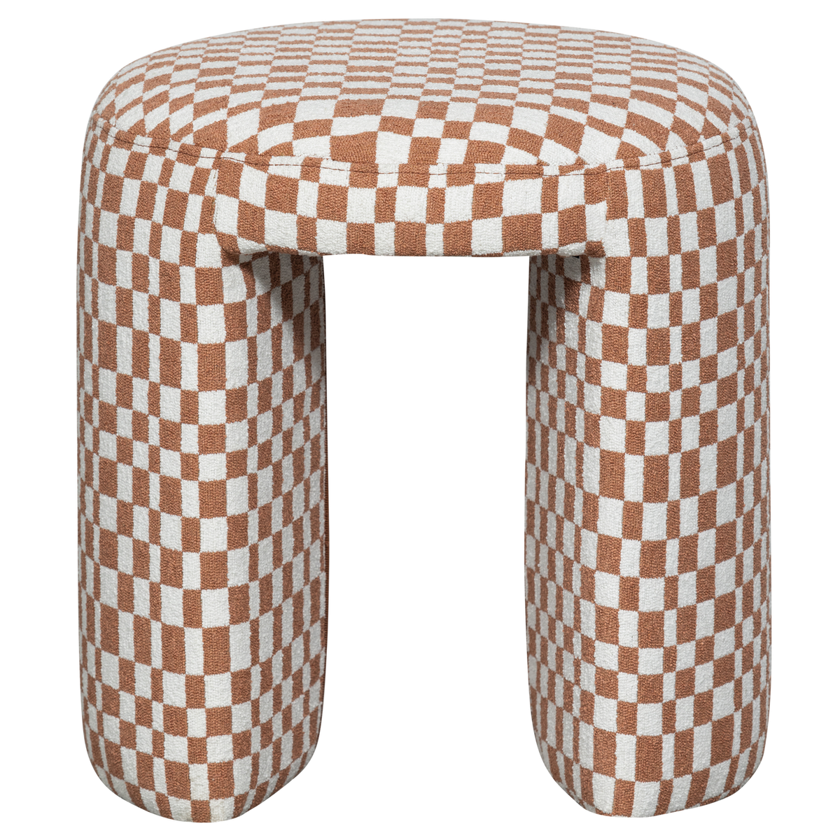 WOOOD krukje Charlie - Polyester - Ruitjes - Oranje – vtwonen shop