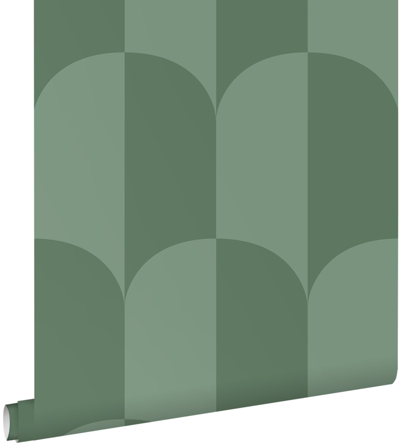 ESTAhome behang art deco bogen vergrijsd zeegroen - 50 x 900 cm - 1399 ...