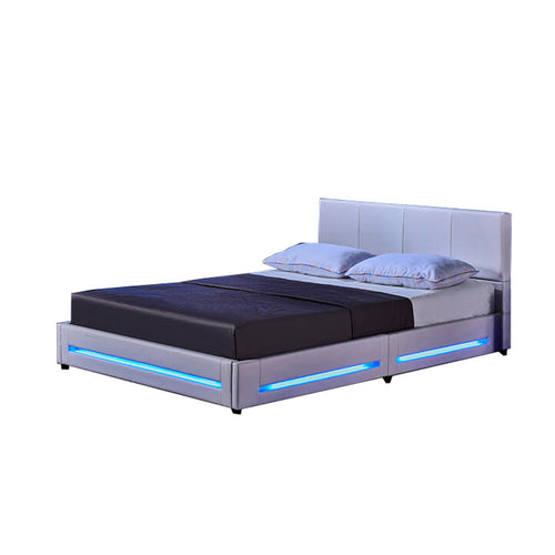 Home Deluxe LED bed ASTEROID Wit 180 x 200 cm – vtwonen shop