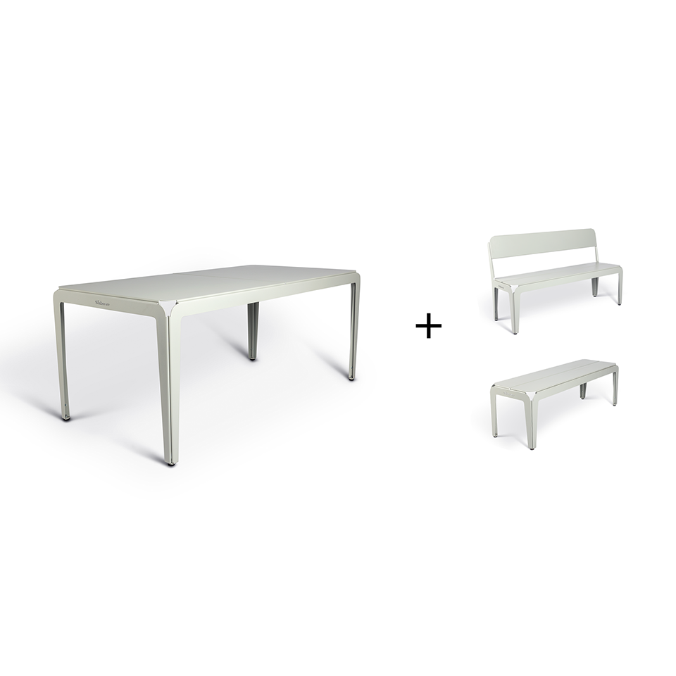 Weltevree Bended table 180 including benches – vtwonen shop