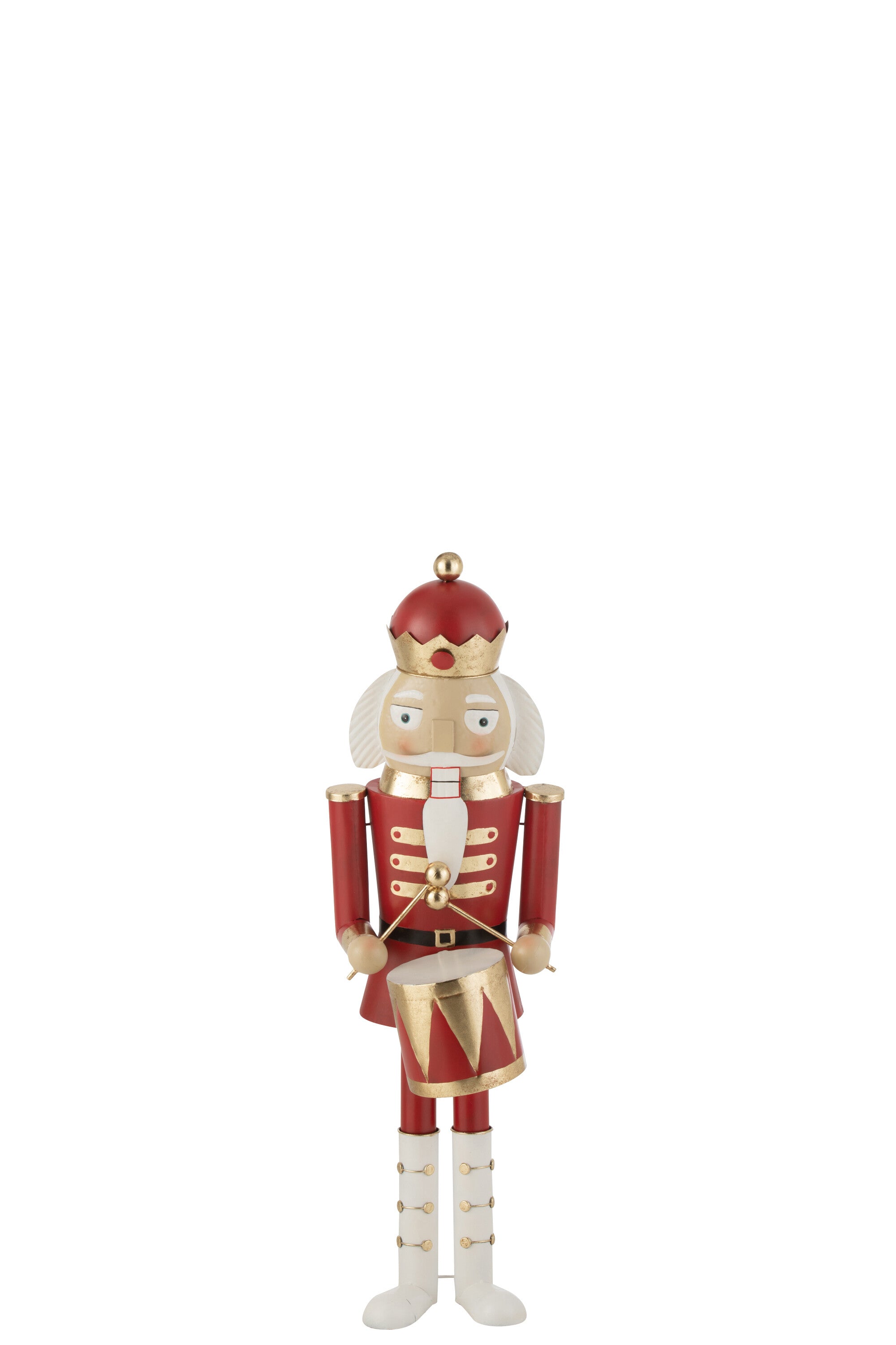 J-Line figuur Notenkraker - ijzer - zwart/wit - medium – vtwonen shop