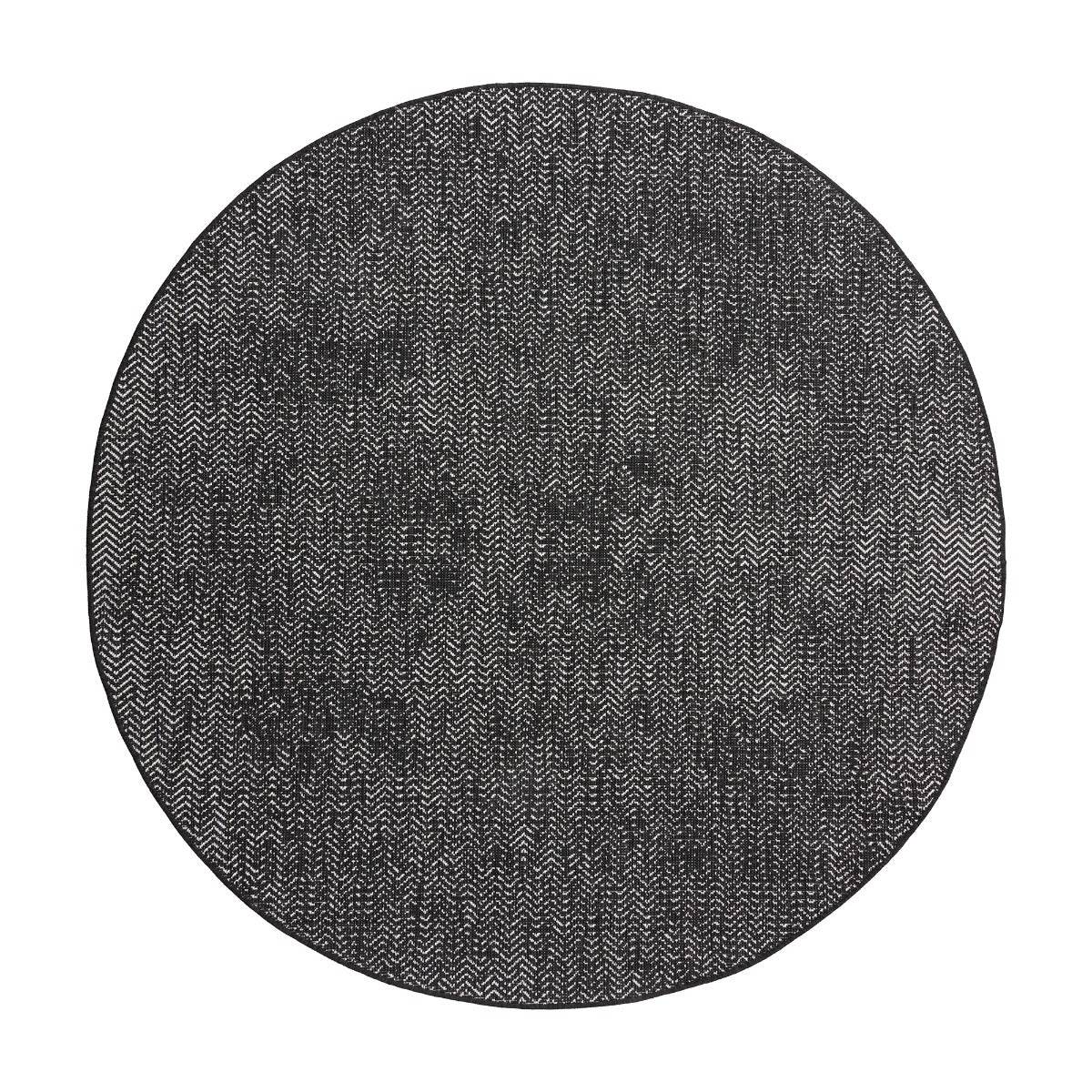 Eva Interior Buitenkleed Dahl Rond - Zwart - Dubbelzijdig - 240 x 240 ...
