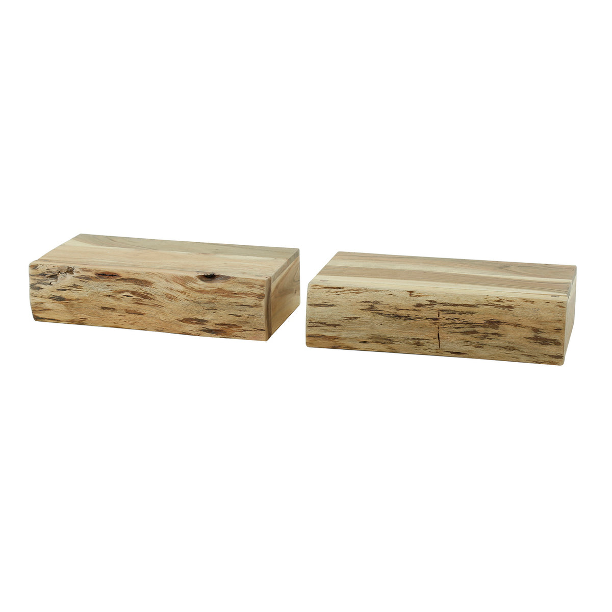 Giga Meubel Nachtkastje Tree L - Naturel - Set van 2 - 40x10x20cm ...