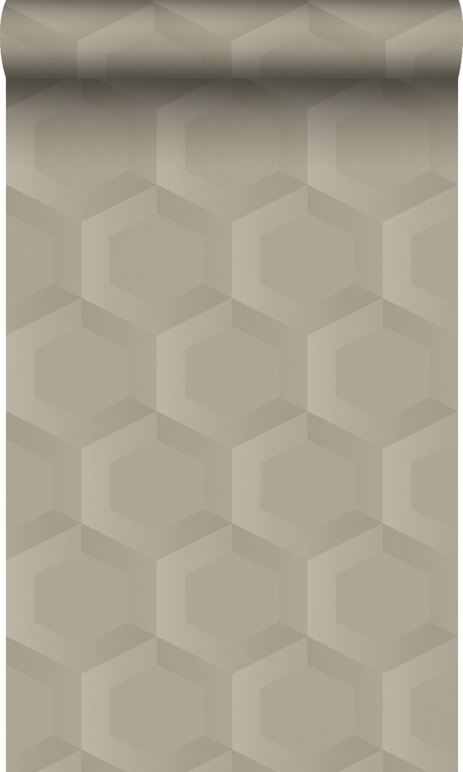 vtwonen Origin Wallcoverings behang 3d hexagon motief zand beige - 0.53 ...