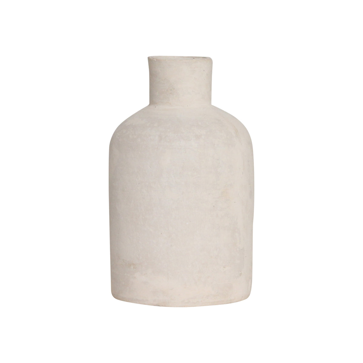 Raw materials vaas Chalk Kolayat - créme - 17x17x30 cm – vtwonen shop