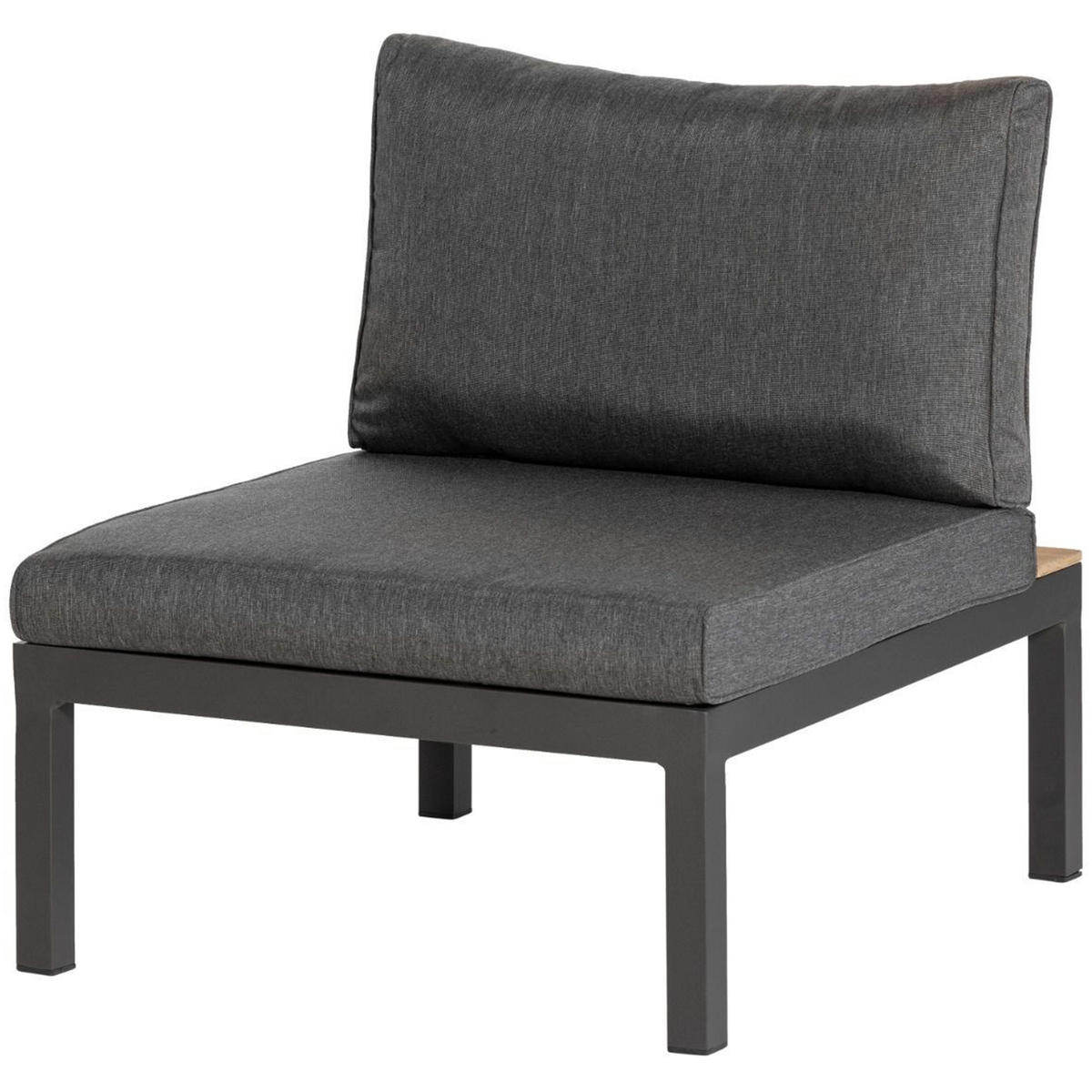 WOOOD tussenelement buiten La Vida - Teak - Antraciet - 63x80x70 ...