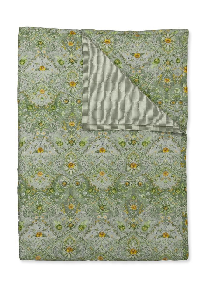 Pip Studio sprei Saluti Piccoli Quilt - 180x260 cm - groen – vtwonen shop
