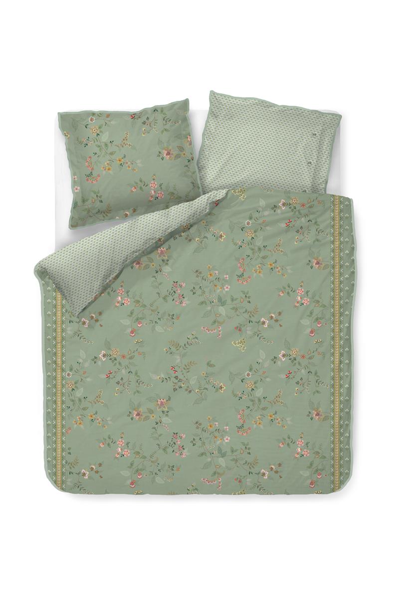 Pip Studio dekbedovertrek Kili Flower - 200x200/220 cm - groen ...