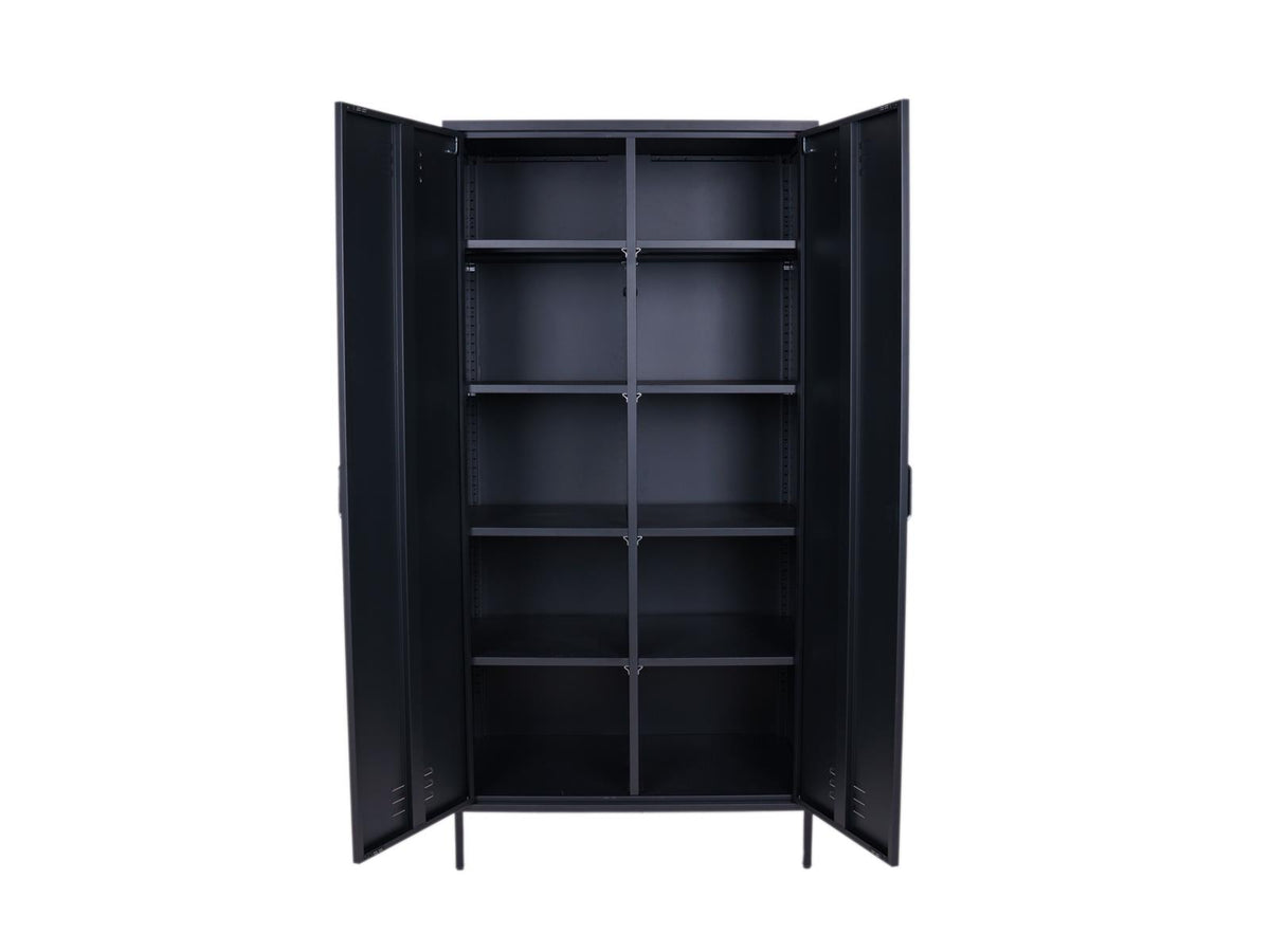MaximaVida metalen kleding lockerkast Finn 90 x 50 x 185 cm zwart - 8 ...