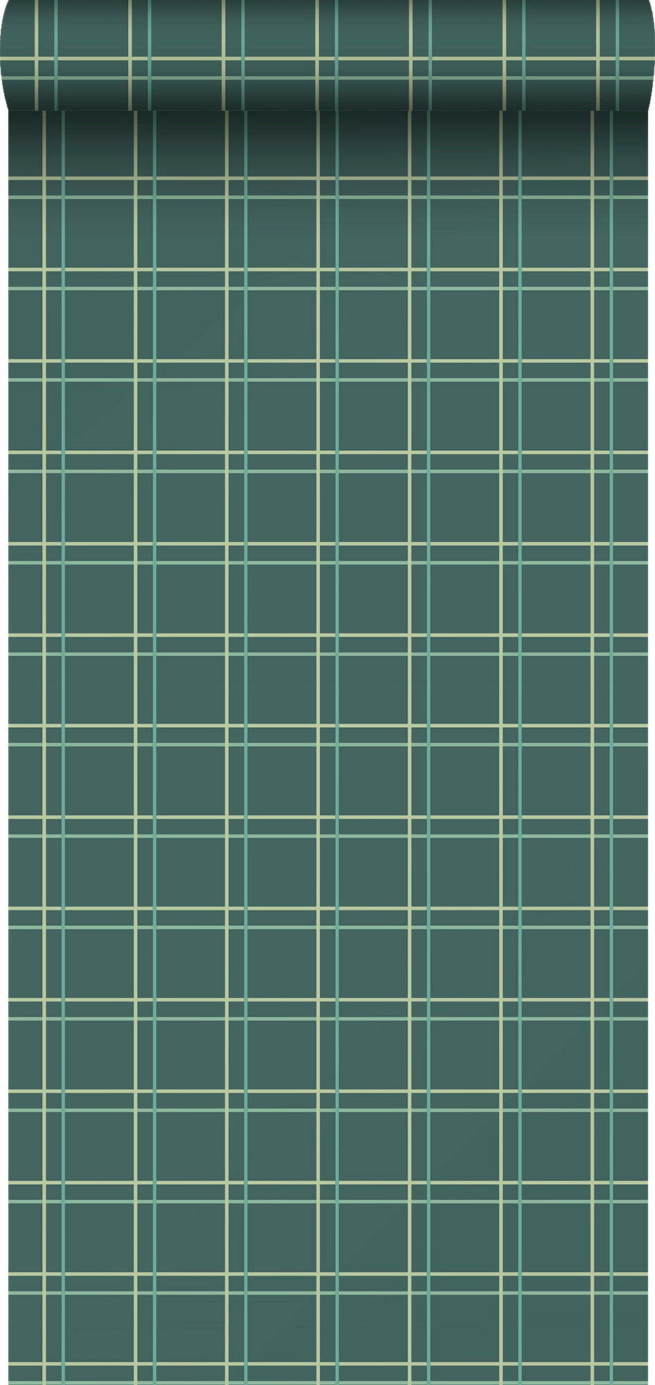 Sanders & Sanders behang ruiten donkergroen - 53 cm x 10 m - 640359 ...